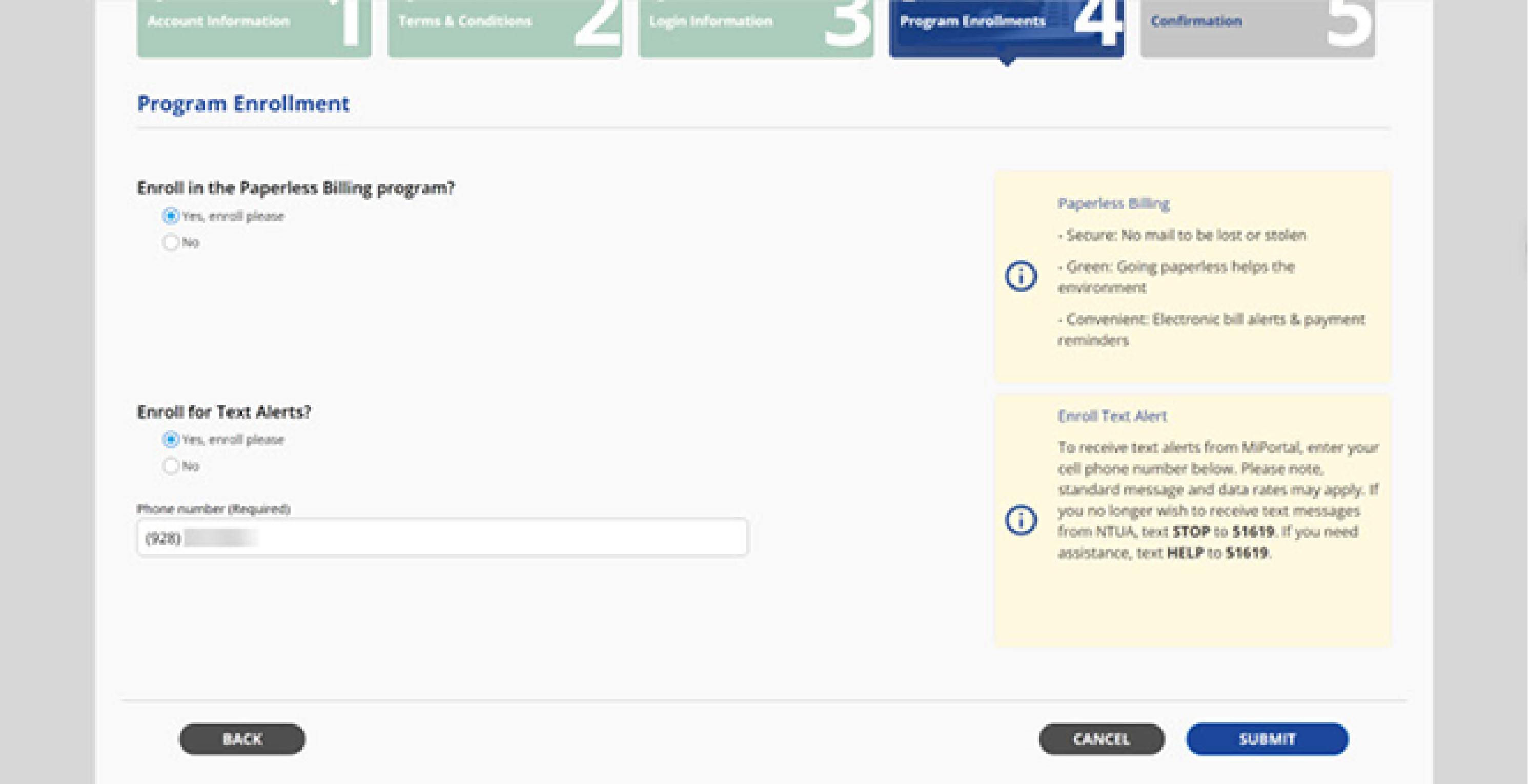 Navajo Tribal Utility Authority CustomerPortaltips