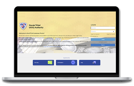 Navajo Tribal Utility Authority CustomerPortaltipsNTUA