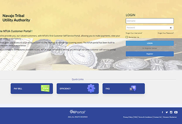 Navajo Tribal Utility Authority CustomerPortaltips